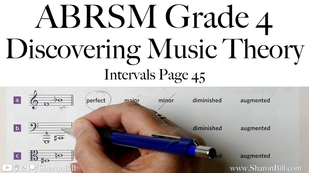 ABRSM Discovering Music Theory Grade 4 Intervals Page 45 with Sharon ...