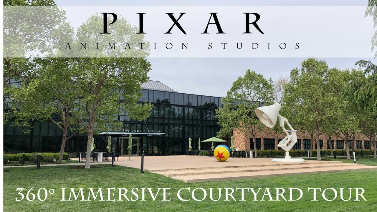 360 degree immersive tour of the Pixar Animation Studios Courtyard ...