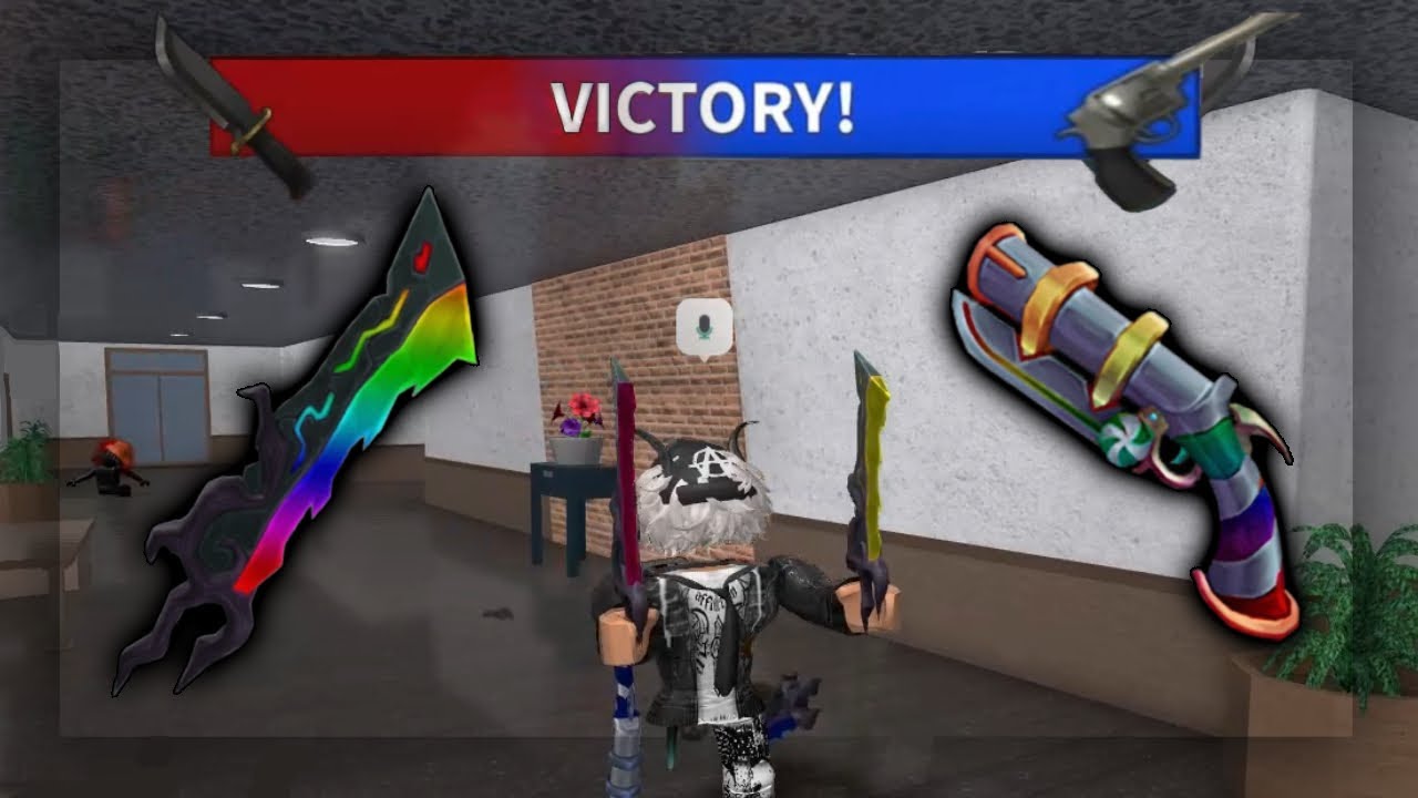 MM2 MURDERER + SHERRIF MONTAGE ( chroma elderwood blade + swirly gun ...