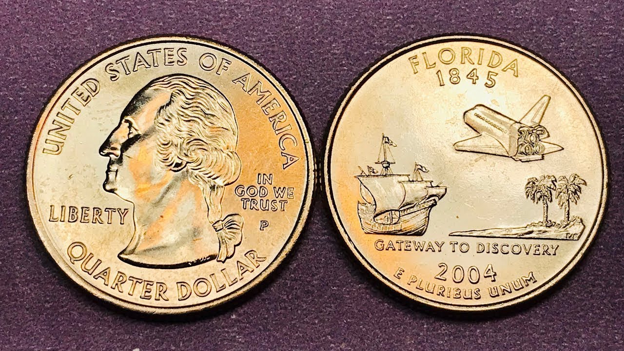 US 2004 Florida State Quarter - United States Coin - YouTube