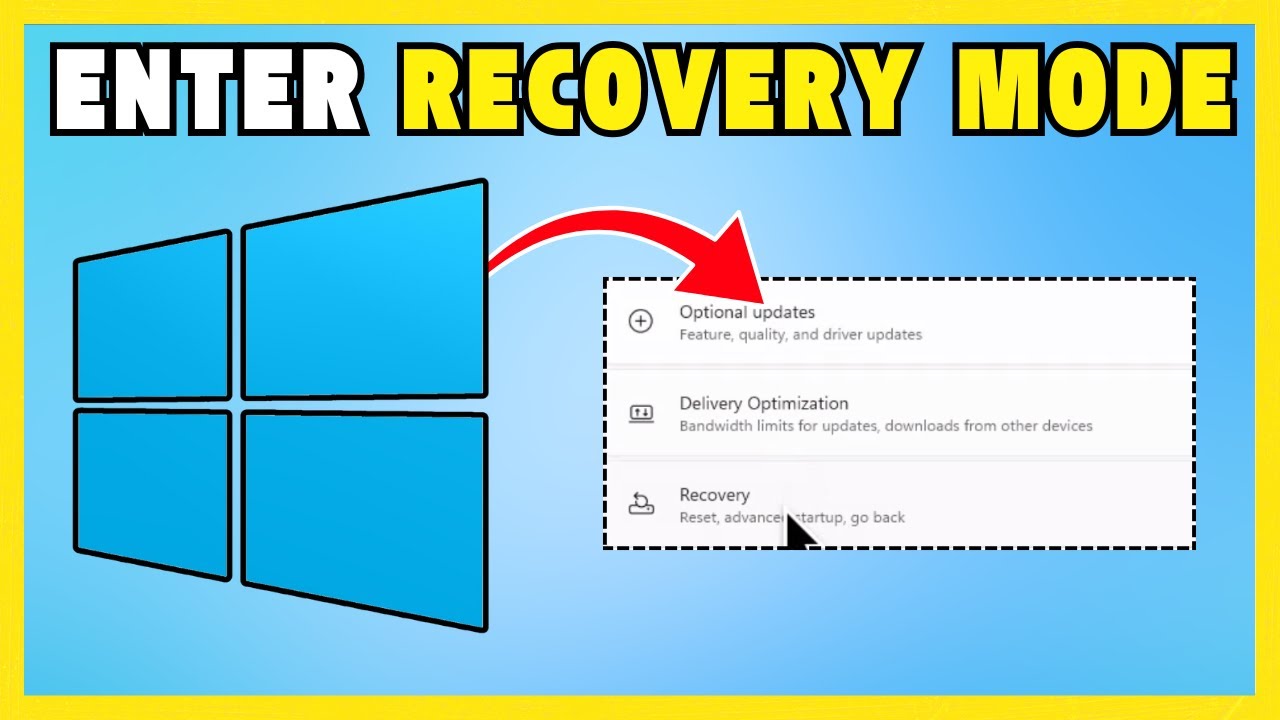 How To Enter Recovery Mode In Windows 11 - Do these 3 Things! - YouTube