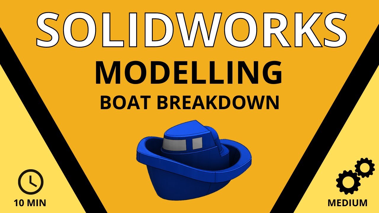 How to model boat in solidworks - YouTube