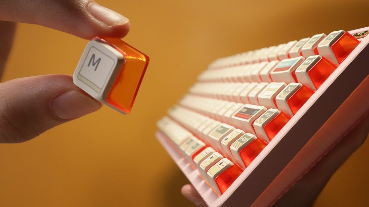 These semi-transparent keycaps are gorgeous... (KeyTok KOL Ctrl Keycaps ...