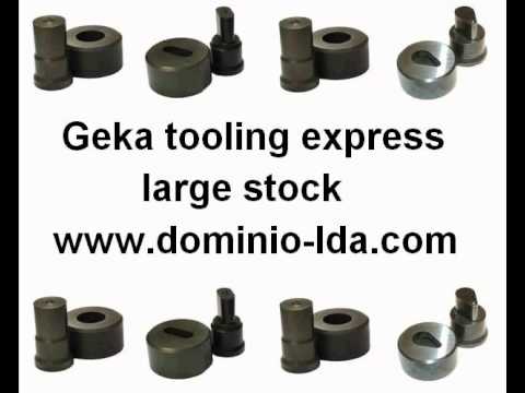 Geka ironworker steelworker tooling tools punches and dies - YouTube