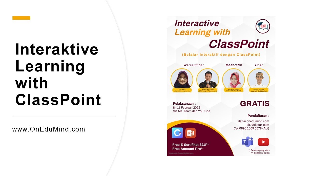 Interactive Learning with ClassPoint (Belajar Interaktif dengan ...