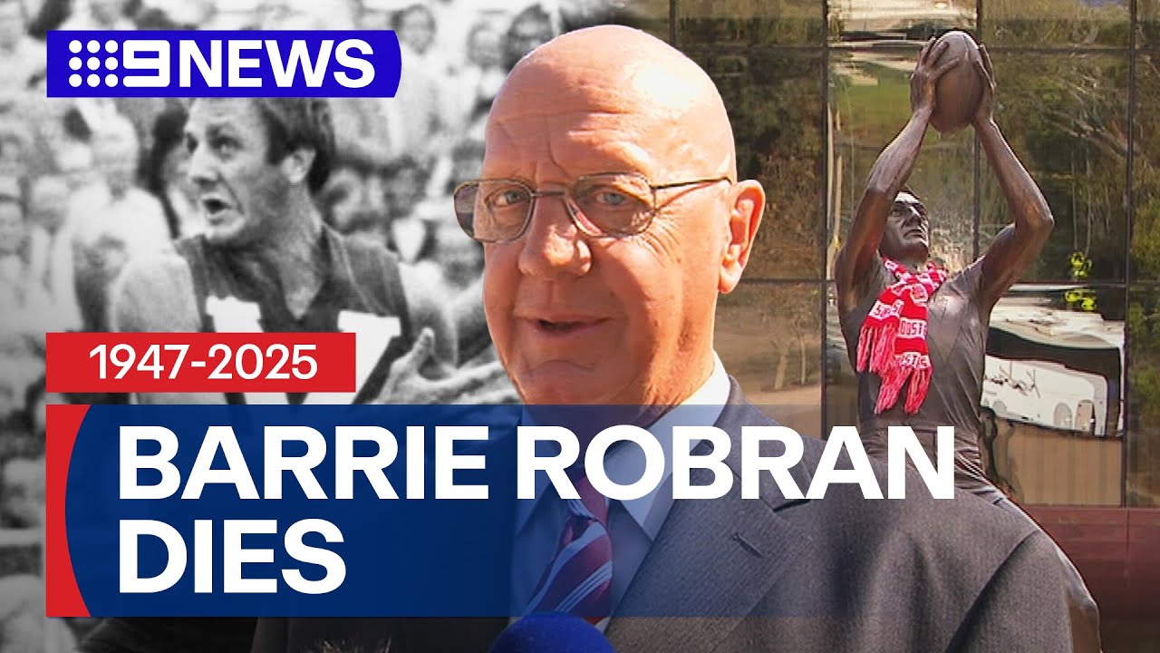 AFL Legend Barrie Robran passes away | 9 News Australia - YouTube