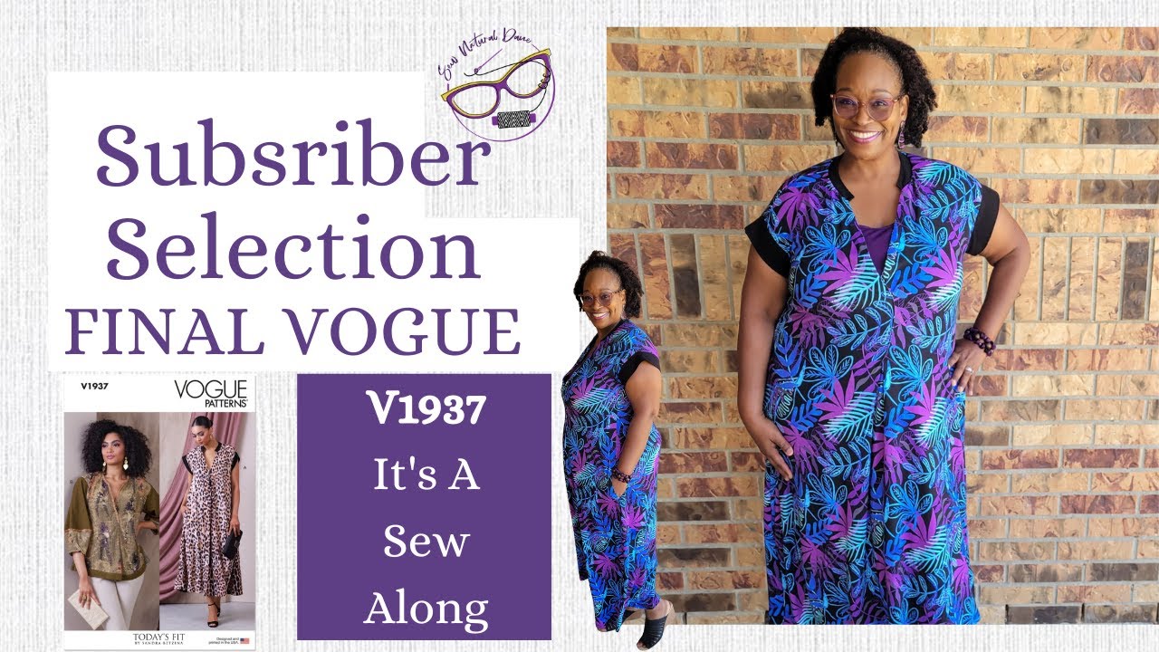 [689]#V1937 Vogue Sandra Betzina Dress SewALong|View A Dress in Viscose ...