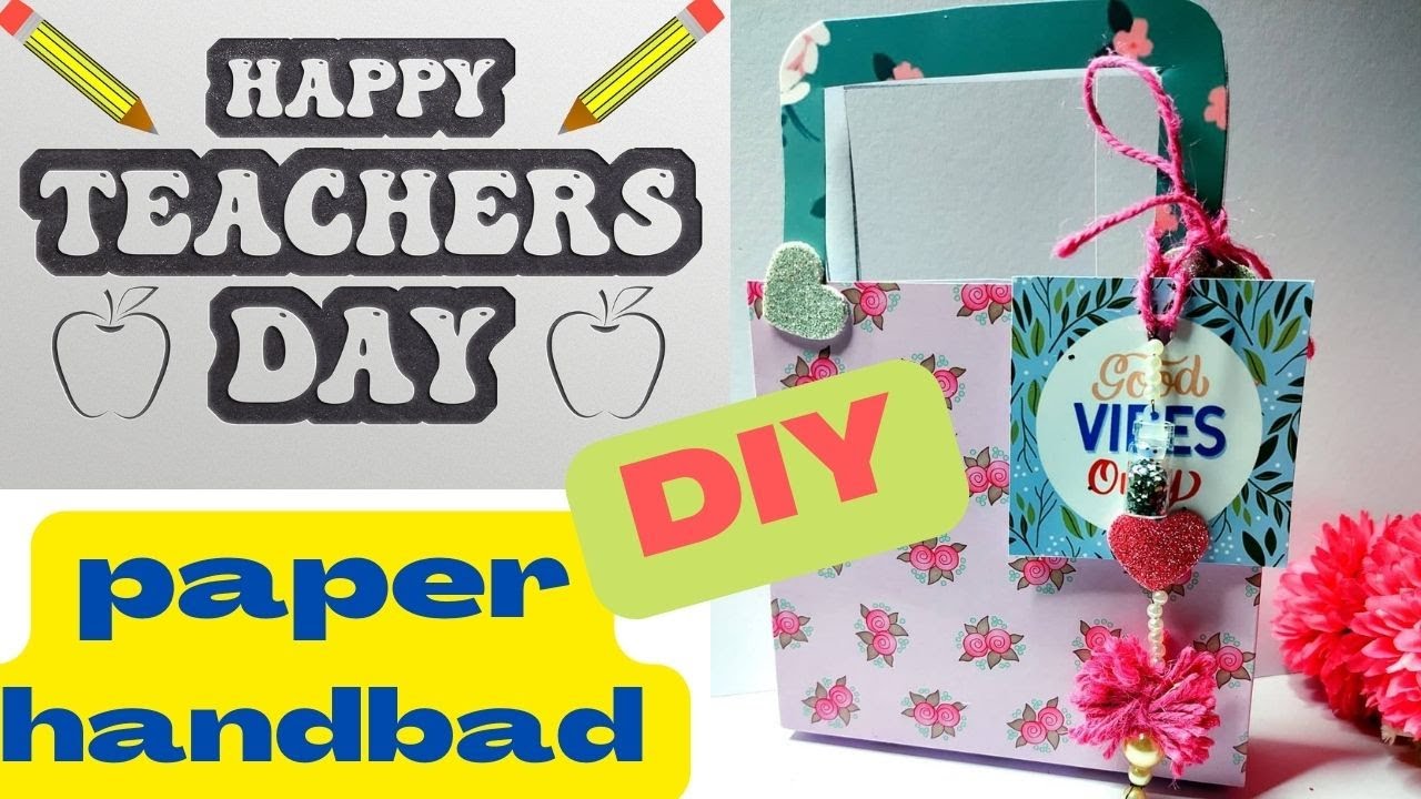 Surprise Your Teacher With This Paper Handbag Purse 👜|| Papercrafts ...