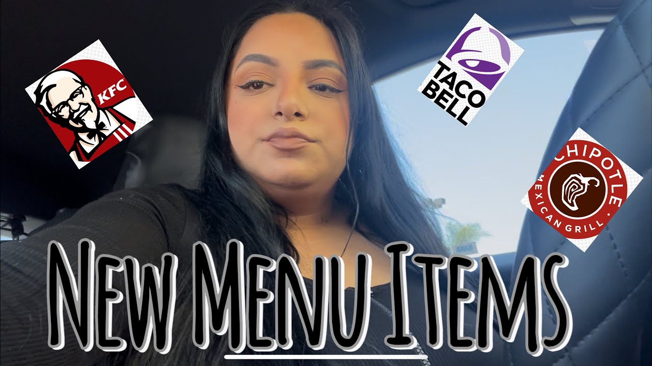 Trying New Fast Food Menu Items!!! - YouTube