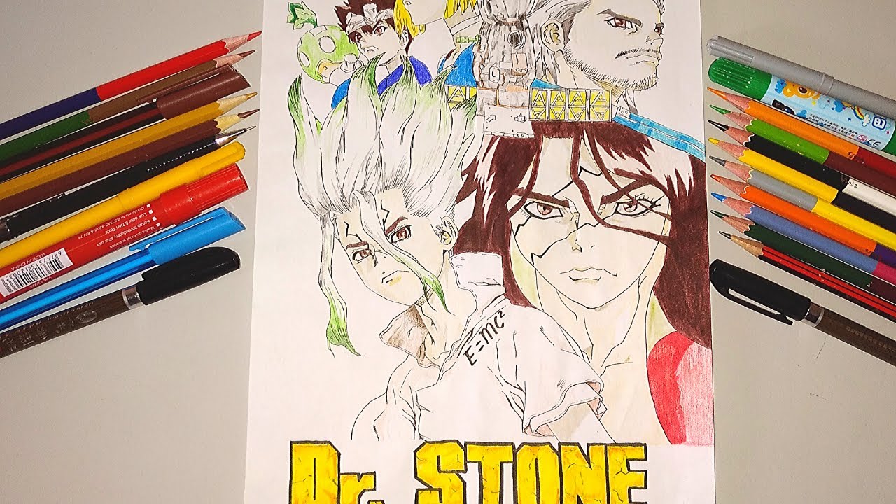 DR. STONE DRAWING - YouTube