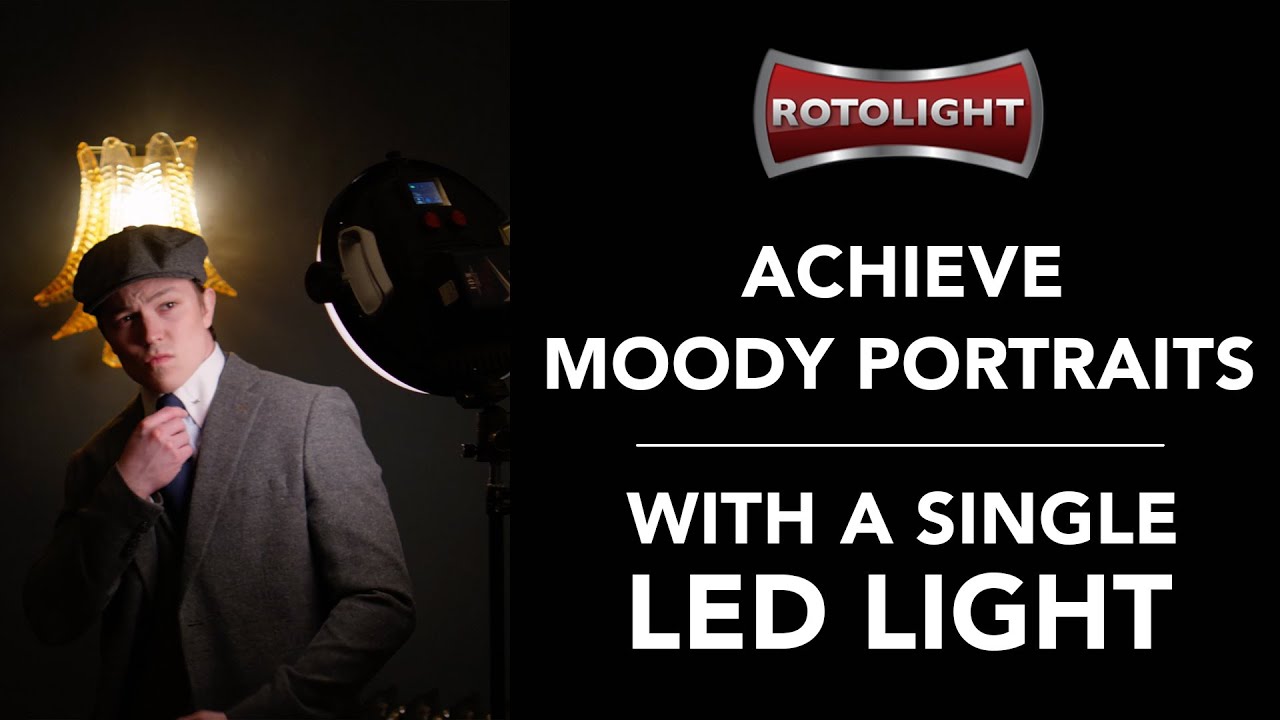 How to get moody with your subjects using only 1 LED light - YouTube
