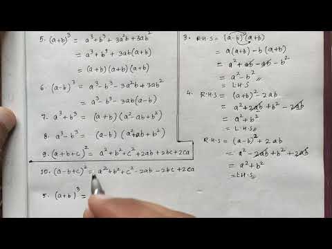 Formulas for algebraic expressions [Grade 8 to 10] for SEE, CBSE, GCSE ...