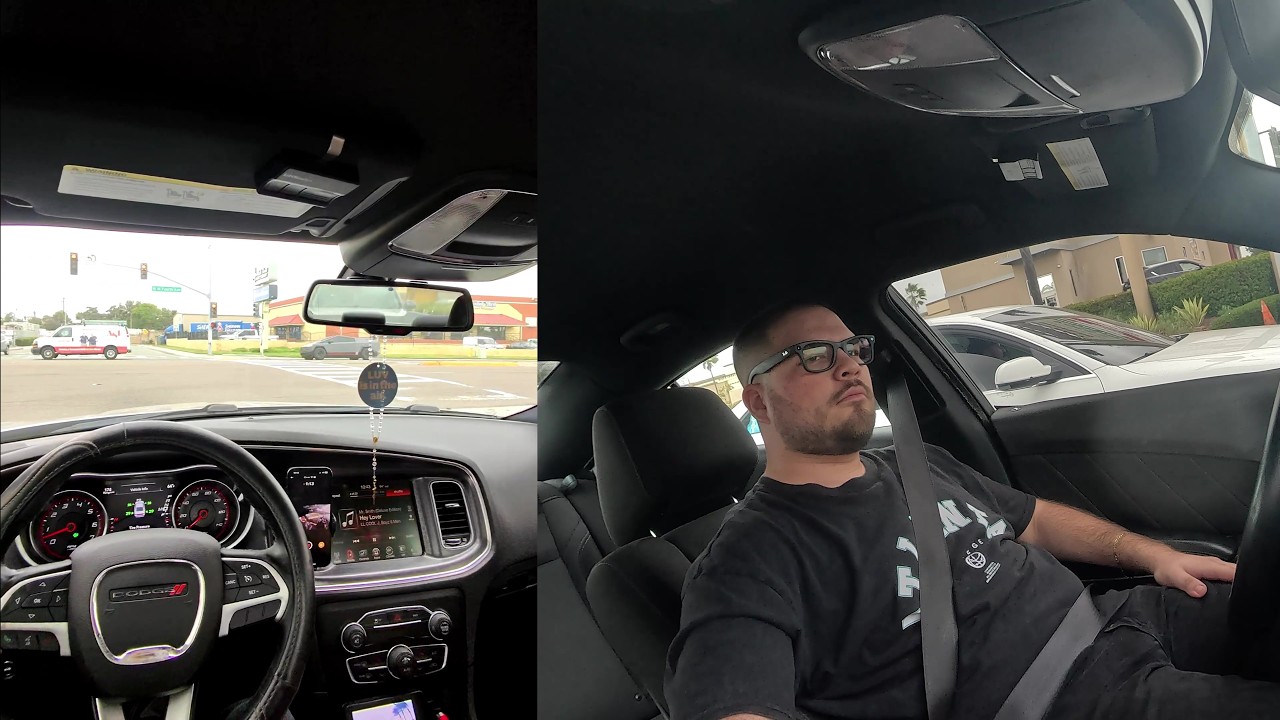 GOPRO & META GLASSES POV DRIVE IN MY DODGE CHARGER SXT - YouTube