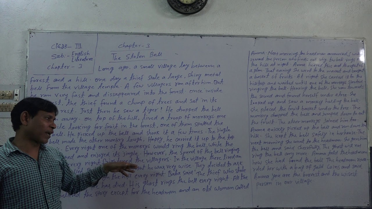 Class 3 English Chapter 3 Part 1 - YouTube