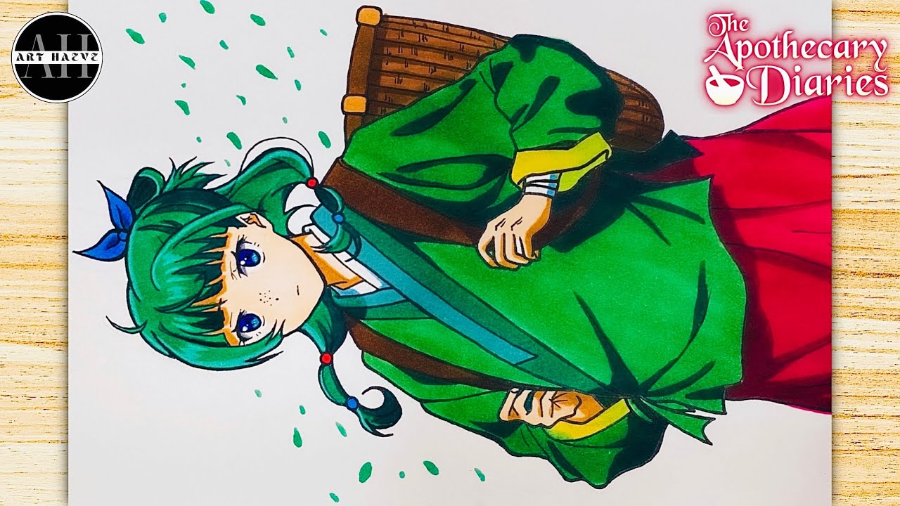 How to Draw Maomao from The Apothecary Diaries | Step by Step Tutorial ...