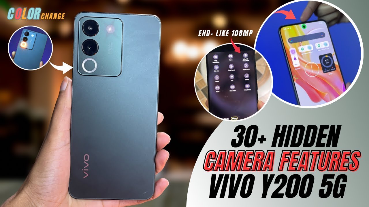 Vivo Y200 5G Camera Features Tips And Tricks 🔥 Top 30+ Special Features ...