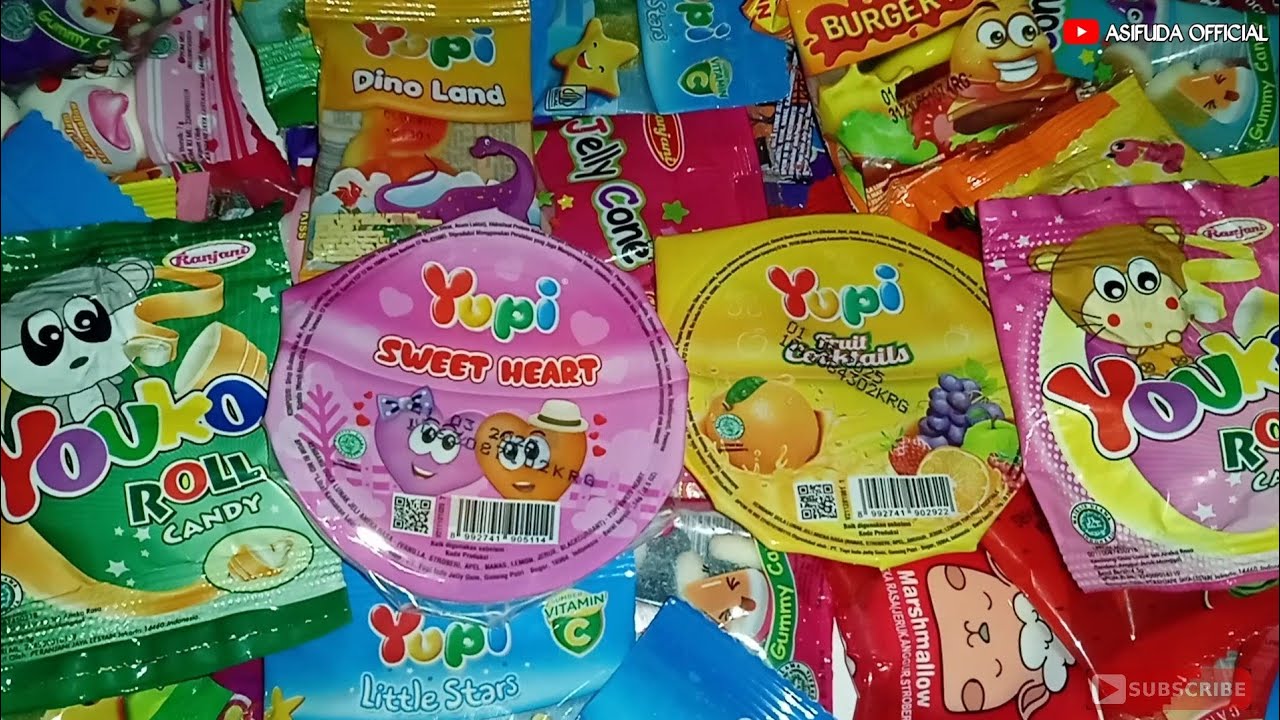 Unboxing Youka Roll Candy Orange🍊🍊Yupi Sweet Heart💗💗Yupi Fruit ...