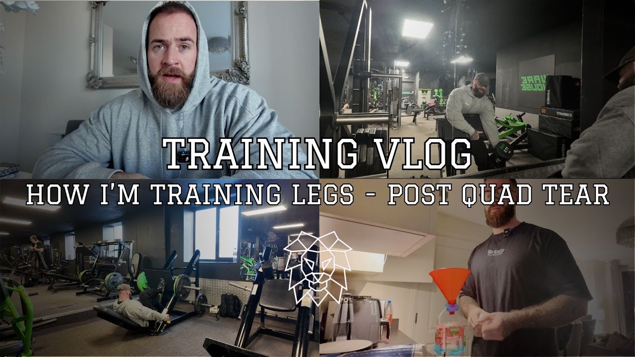 TRAINING VLOG - How I'm Training Legs After My Quad Tear - YouTube