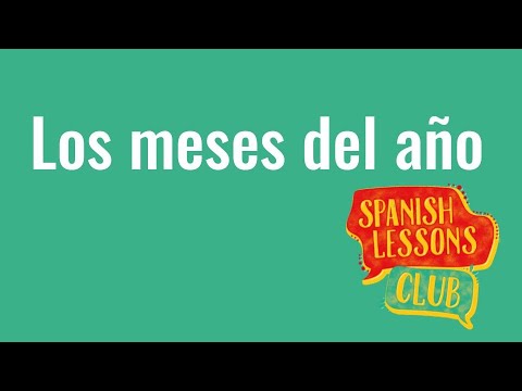 Los meses del año - Months of the year in Spanish - YouTube