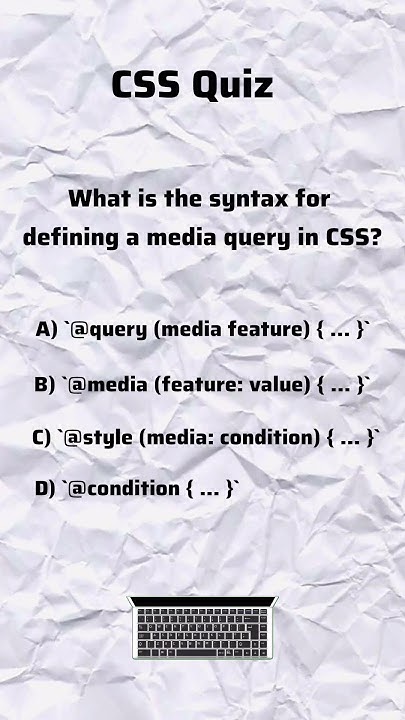 Css Media Query Quiz Css Shorts Short Cssforbeginners Youtube