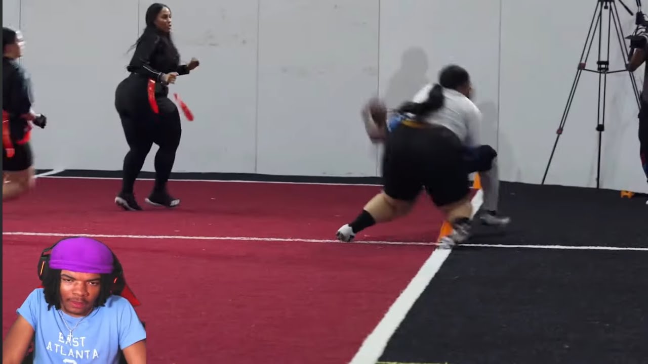 ImDavis Got Tackled By A 300 Woman!! AMP BBW FOOTBALL - YouTube