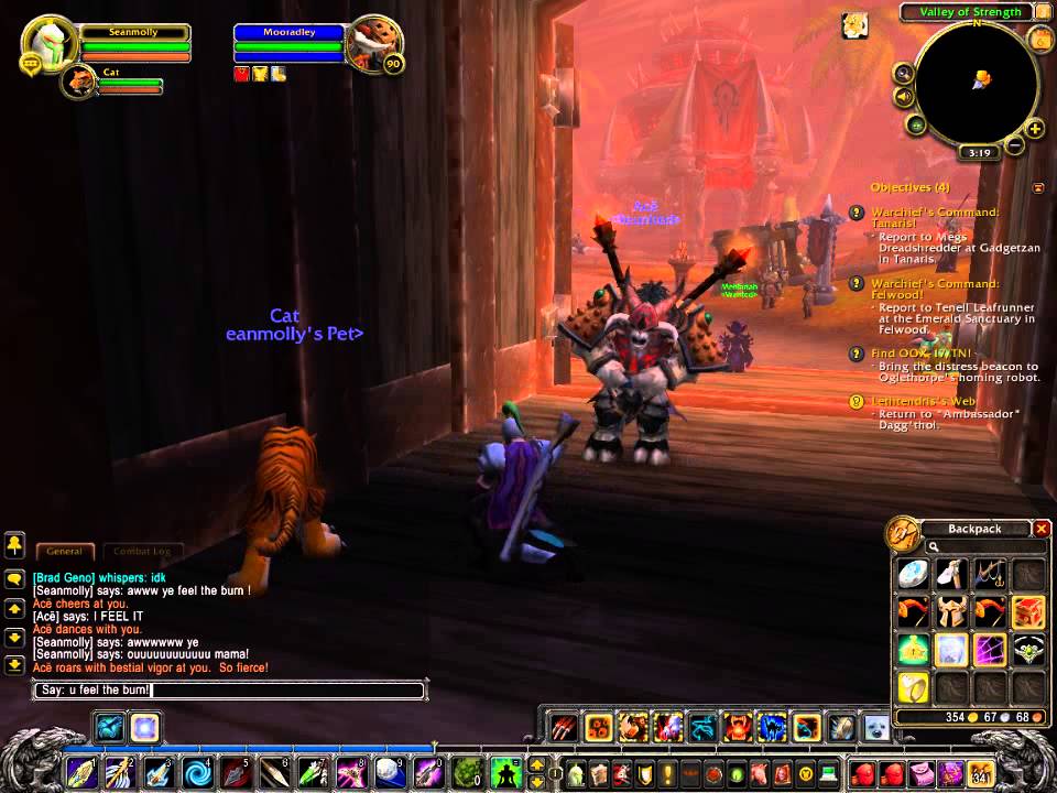 World of Warcraft feel the burn! - YouTube