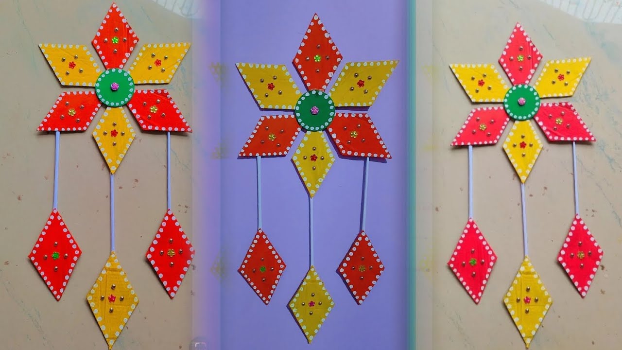 Easy Wall Hanging Craft l best Card board craft l Handmade craft, best ...