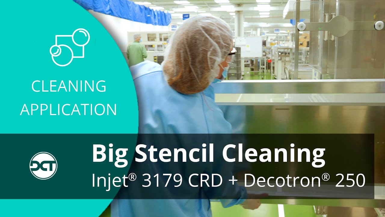 Big Stencil Cleaning by Decotron® 250 - YouTube