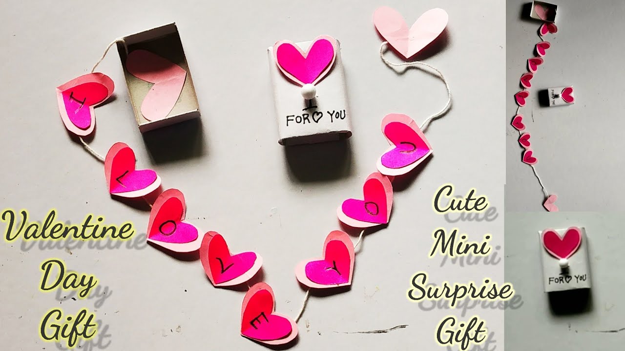 Valentine's Day Gift Idea ️ || Cute Mini Gift Box For Him💗 || Diy Cute ...