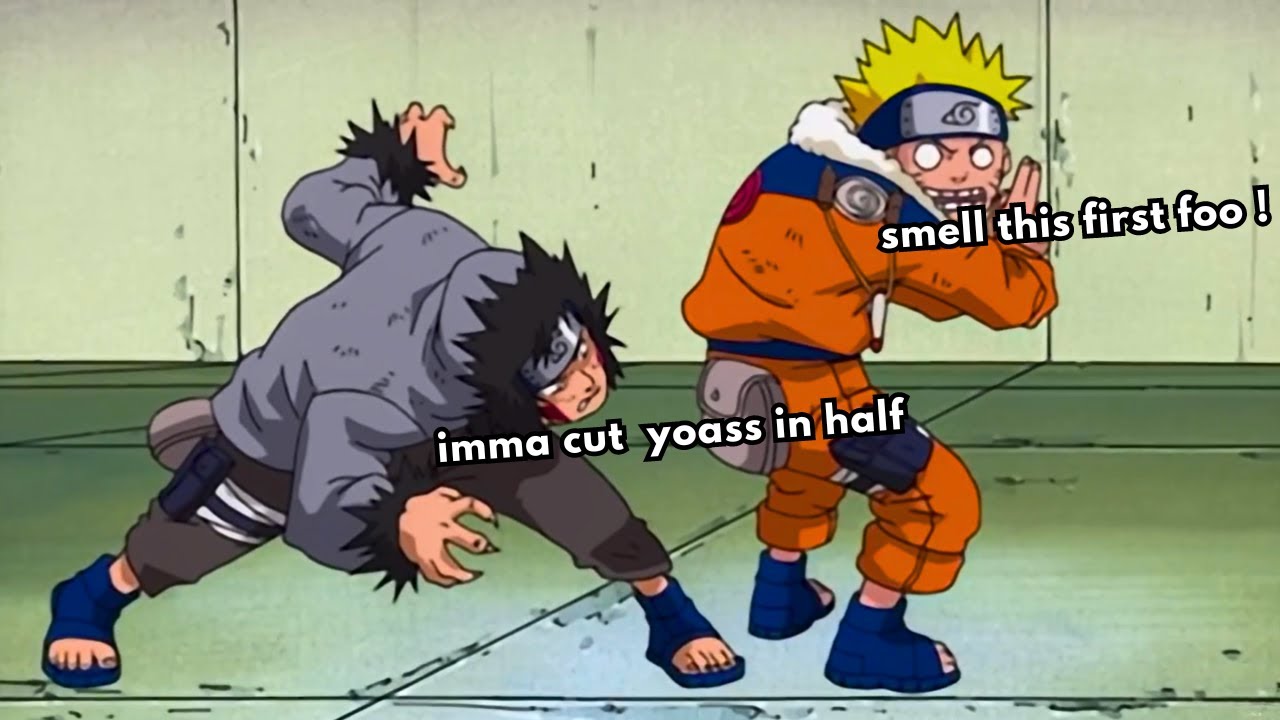 The time Naruto used the forbidden FART-NO jutsu to BEATUP kiba - YouTube