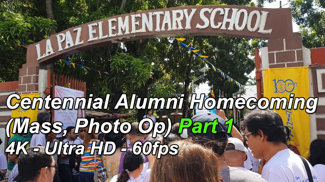 Iloilo City - La Paz Elementary School Centennial Celebration (Mass, Photo Op) Part 1 - 4K 60fps ...