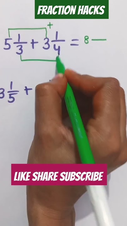 Mixed Fraction Hacks 💯 shortcuts and tricks 😍#maths #mathstricks #youtubeshorts #shorts # ...