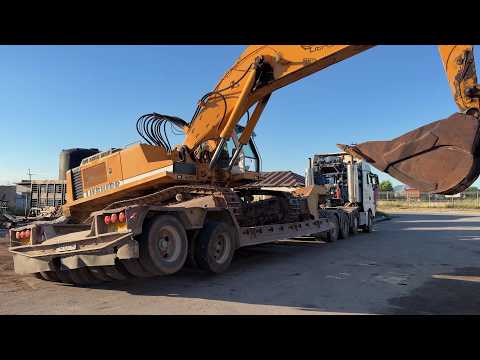 Double Heavy Haul | Liebherr 964 & Caterpillar 385C Excavator Transport - Fasoulas - Ergon