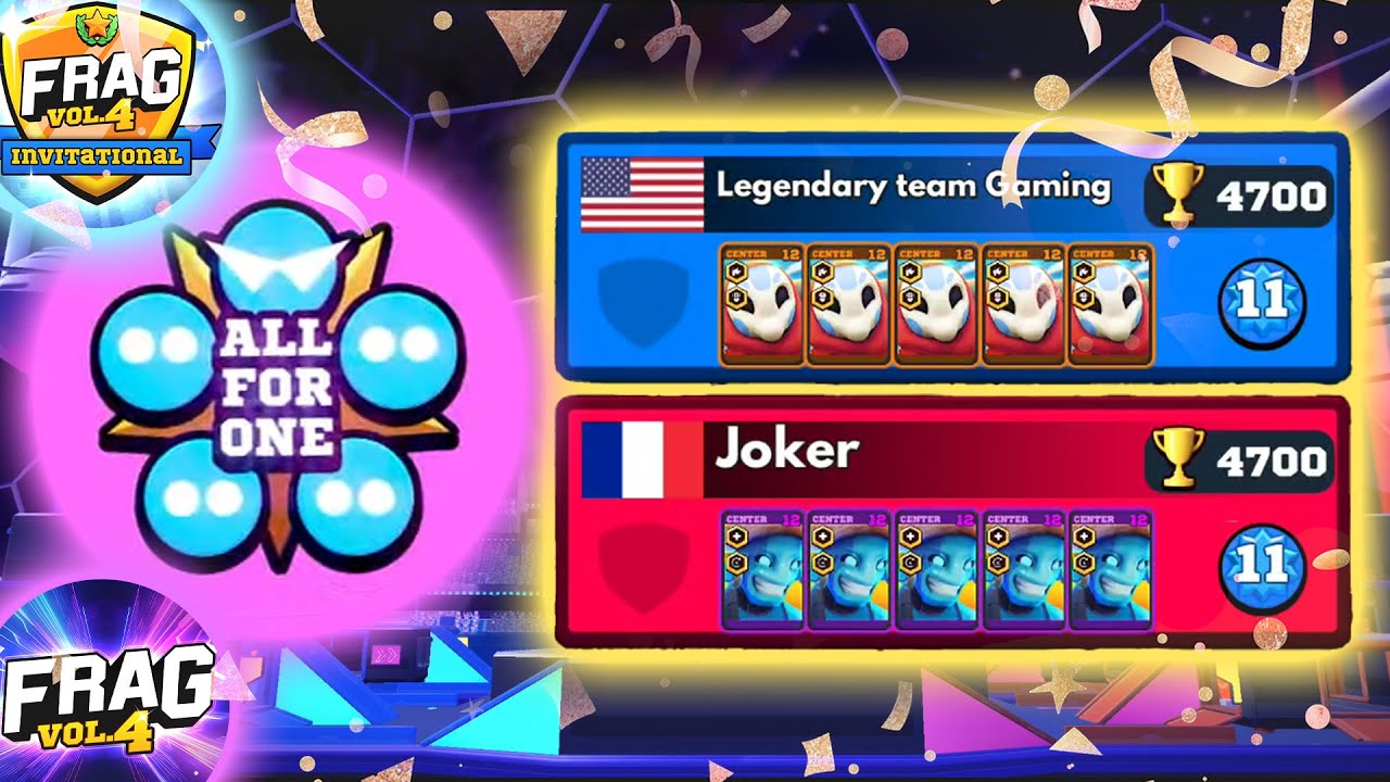 Frag Vol. 4 Tournament - Legendary team Gaming vs FC Joker (All for One ...