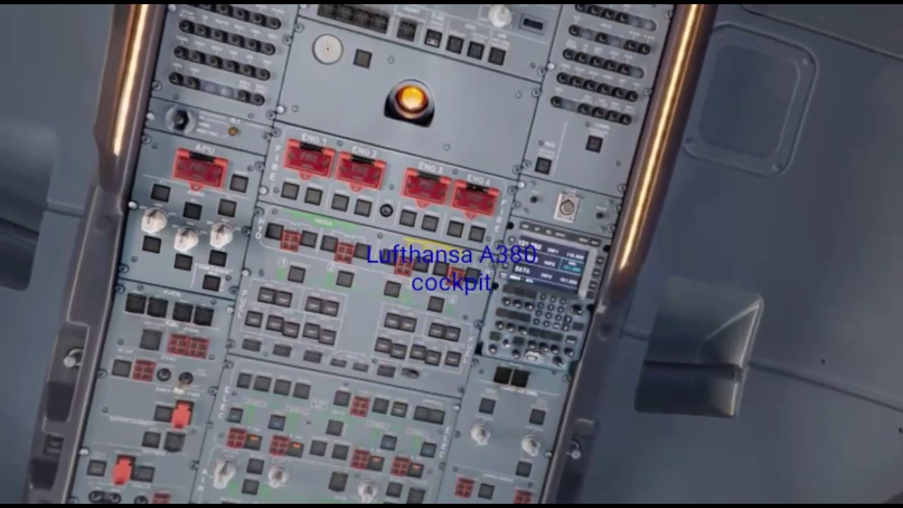 The Lufthansa A380 cockpit - YouTube