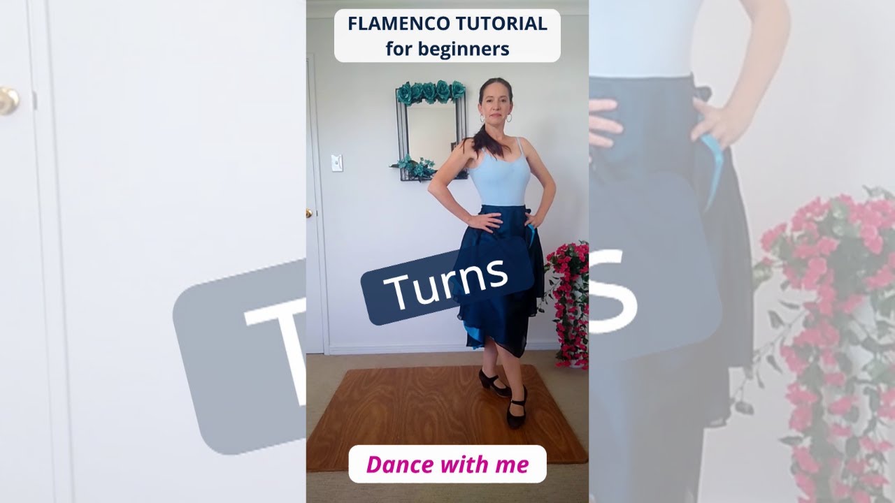Mini Tutorial Flamenco Turns - learn how to do a basic upright turn #shorts - YouTube