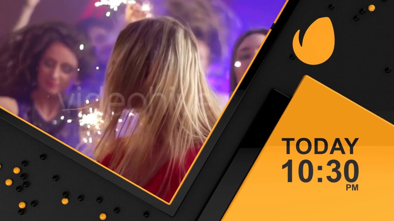 Broadcast In Black And Yellow Free After Effects Template - YouTube