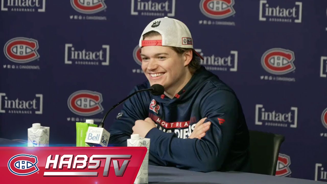 Cole Caufield on his season-ending shoulder injury | FULL PRESS ...