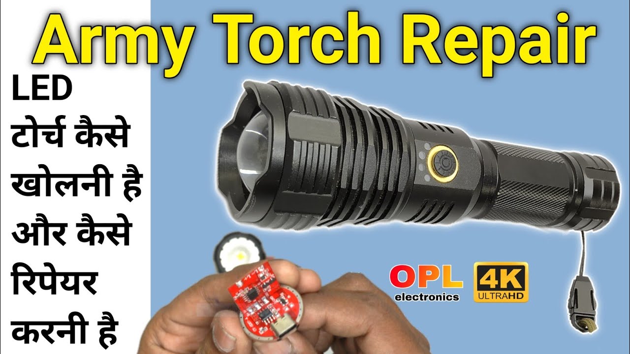 How to repair LED FLASH TORCH || How to Repair SMART LED Torch - YouTube