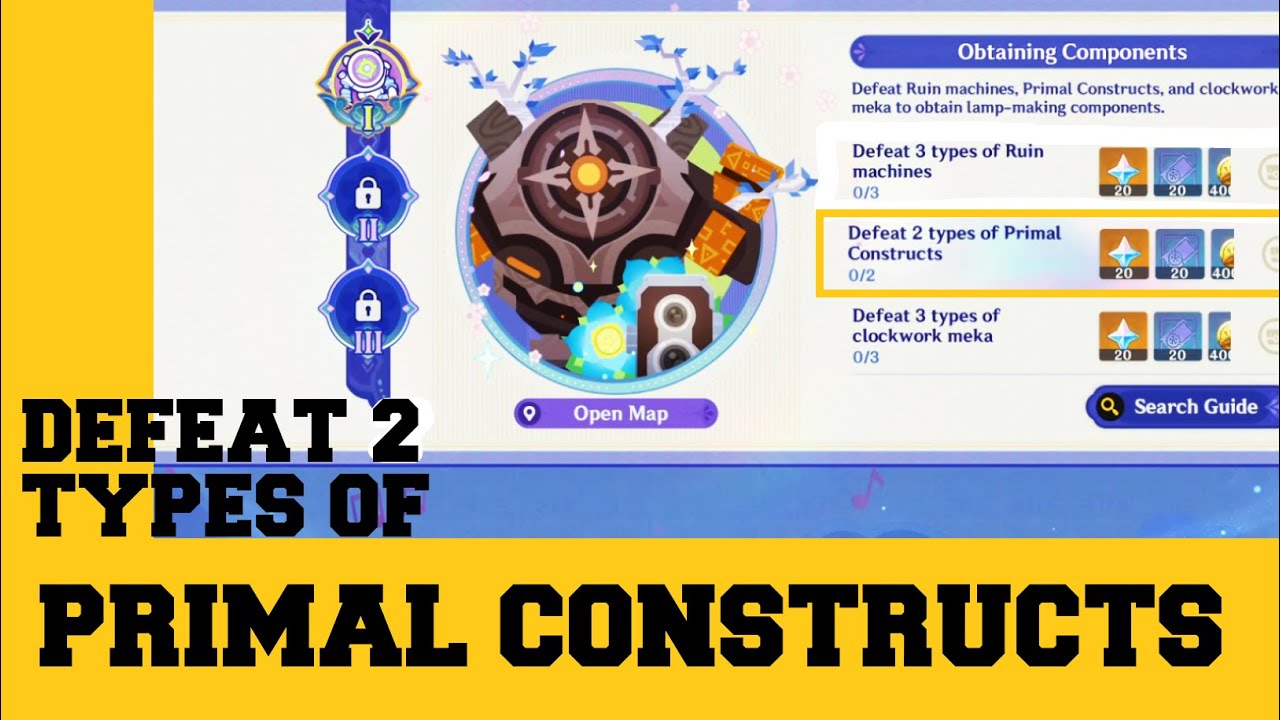 Defeat 2 Types of Primal Constructs - Genshin Impact - YouTube