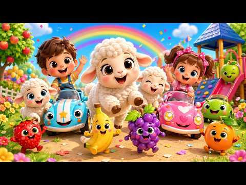 Cute Lambs & Fruit Car Fun! Kids Atractive Duri Duri Dam Dam Kids Dur Duri Dam Dance #5