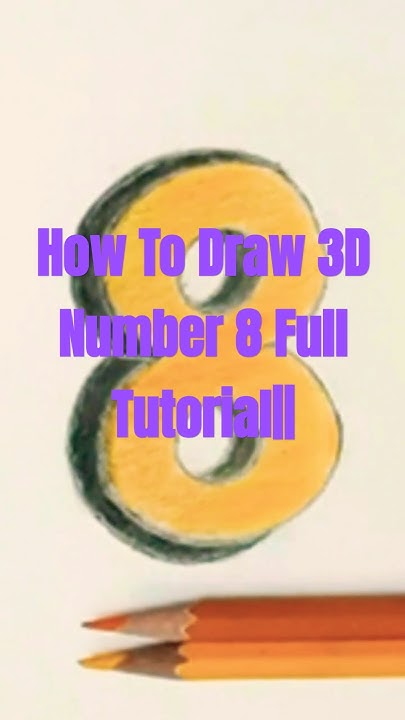 How To Draw 3D Numbers (8)|#shorts #drawing #numbers #how - YouTube