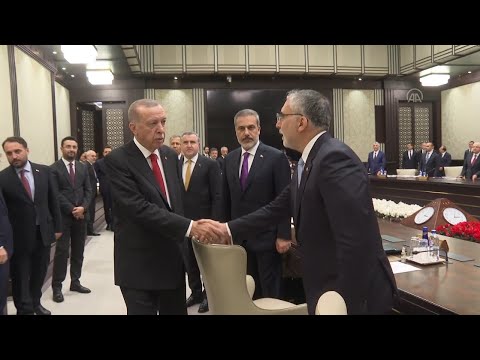 President Erdogan held his first meeting with the new cabinet members ...