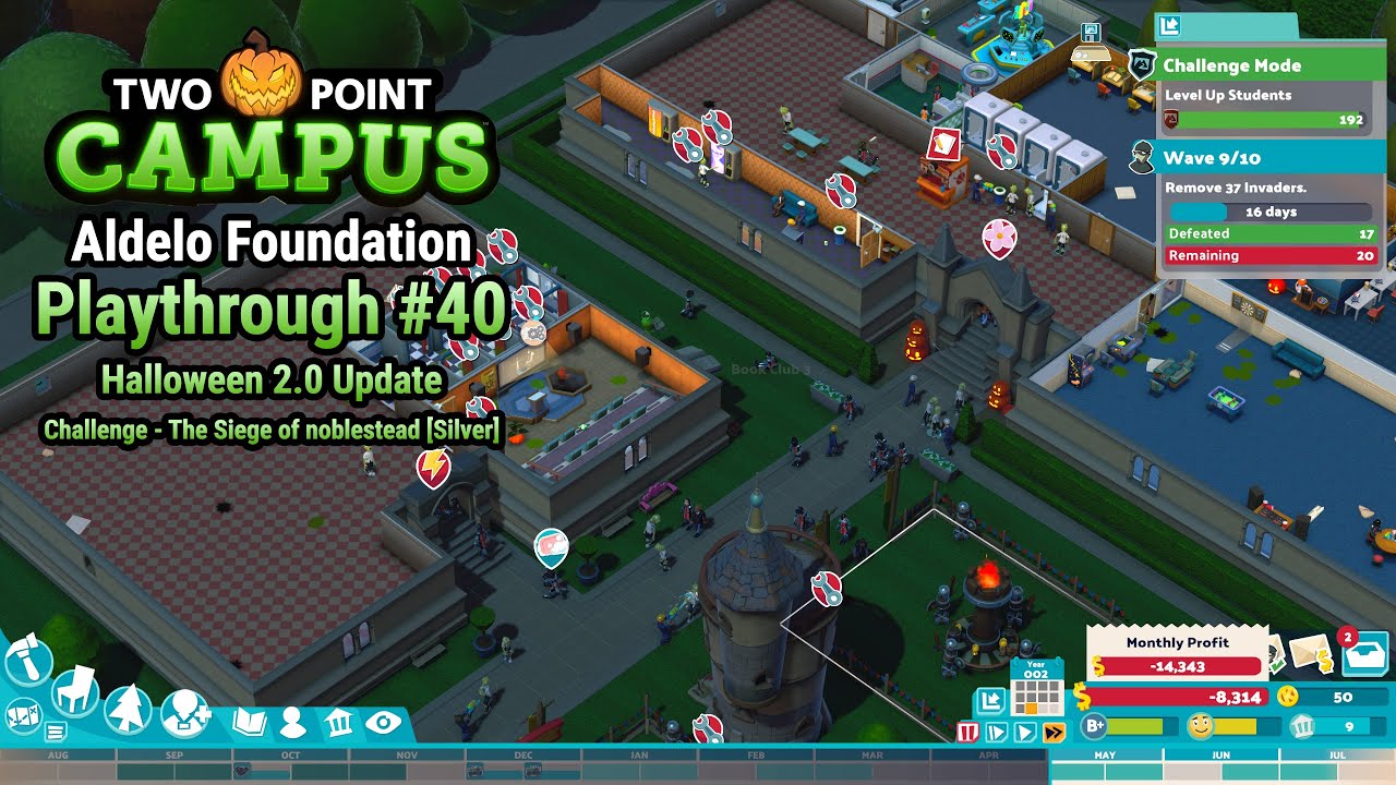 Aldelo Foundation in Two Point Campus Playthrough 40 - Halloween 2.0 ...