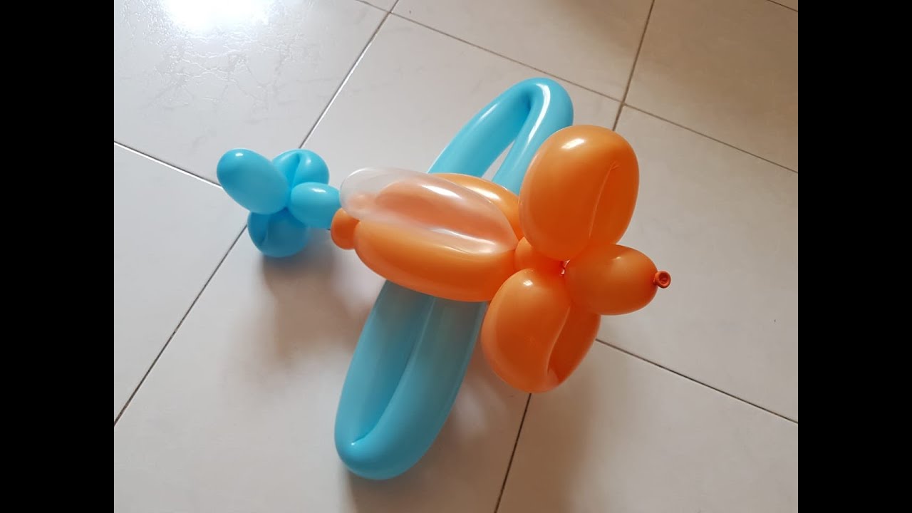 Comment faire un AVION en ballons - YouTube