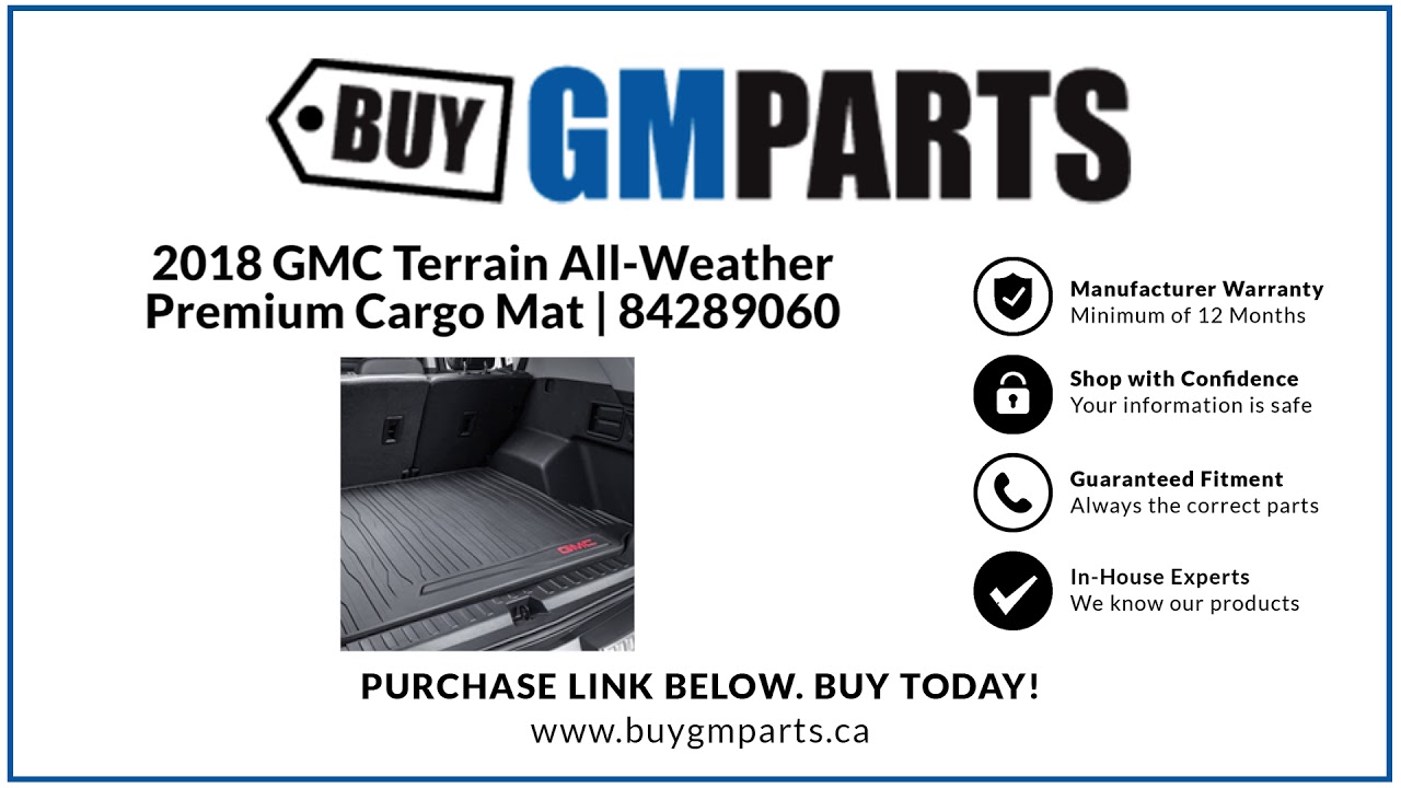 2018 GMC Terrain Denali All-Weather Premium Cargo Area Mat Genuine OEM ...