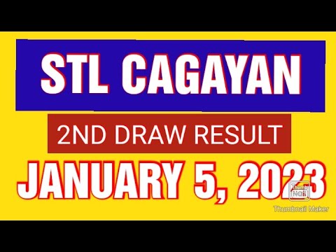 STL CAGAYAN RESULT TODAY 2ND DRAW JANUARY 5, 2023 4PM RESULT - YouTube