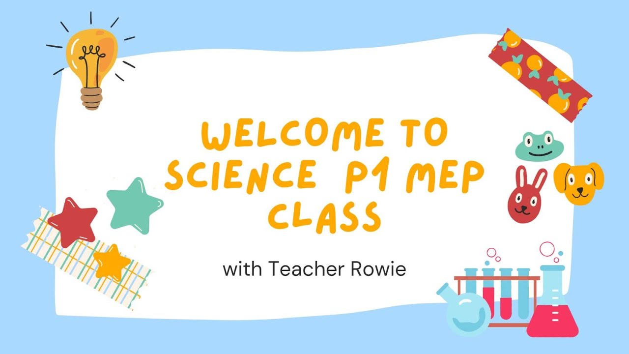 P1 MEP SCIENCE CLASS ( Aug 6, 2021) | HUMAN BODY PARTS - YouTube