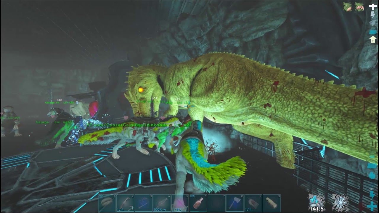 HUGE MEAT RUN ON BLDX HERO'S MAIN CARNO CAVE Ark: Survival Evolved ...