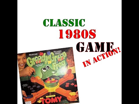 Greedy Green Frog Game - motorised retro 80s fun toy from TOMY - YouTube